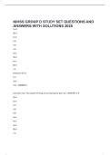 NIHSS GROUP D STUDY SET QUESTIONS AND ANSWERS WITH SOLUTIONS 2025 NIH Stroke Scale NHISS