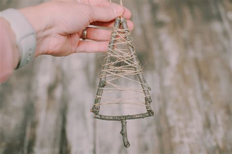 How To Make A Twine Wrapped Stick Tree Ornament