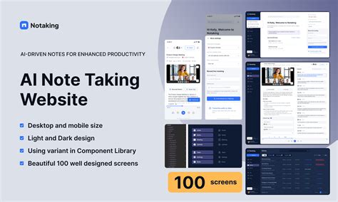 Notaking AI Note Taking Website Omnicreativora Figma
