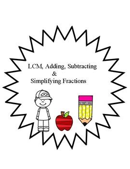 LCM Adding And Subtracting Fractions Distance Learning Packet Lesson