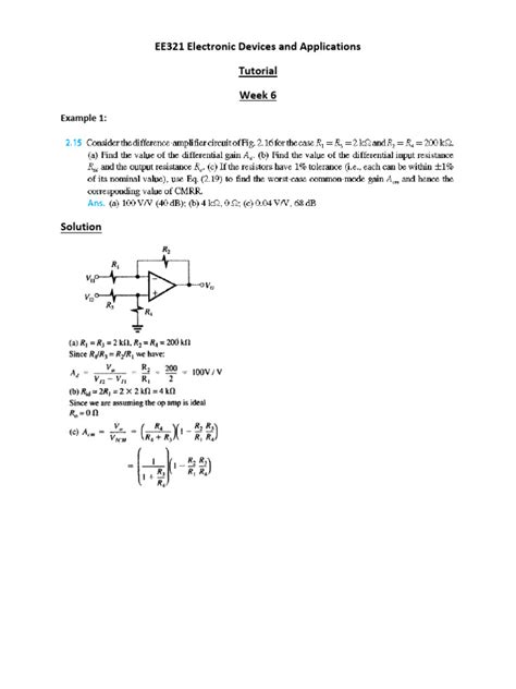 Ee321 Week 6 Tutorial Solutions Pdf