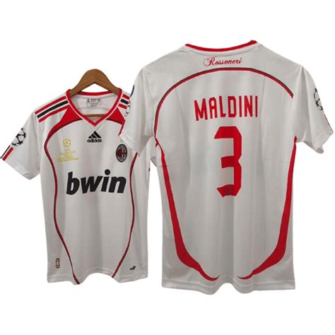Maldini Ac Milan 2006 07 Away Half Sleeve Jersey Cyberried Store