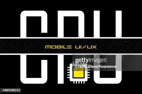 Nanotechnology Concept In Flat Style Processor Central Processing Unit