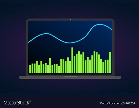 Volume Indicator Technical Analysis Chart Graph Vector Image