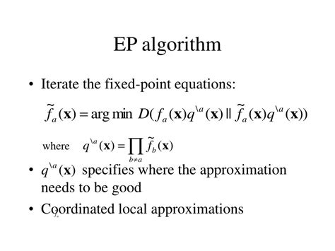 Ppt Expectation Propagation In Practice Powerpoint Presentation Free