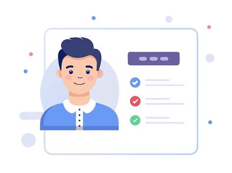 User Profile Interface Elements Illustration For Ui Premium Ai