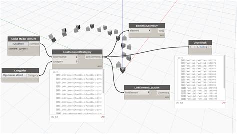 Get Coordinates From Elements In Linked Ifc File Geometry Dynamo