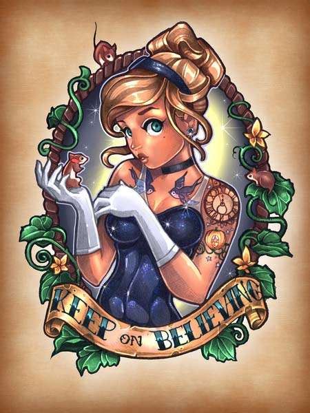 Disney Princesses With Tattoos And Piercings
