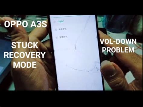 Oppo A S A S Stuck Recovery Mode Problem Stuck Vol Down How To Fix Youtube