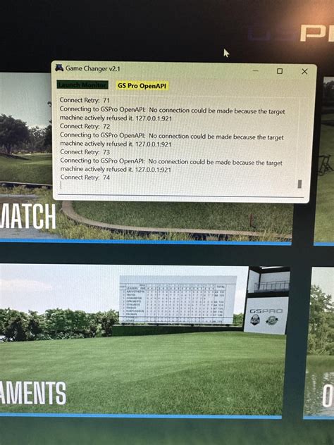 Gspro Open Api Connection Issue Rgolfsimulator