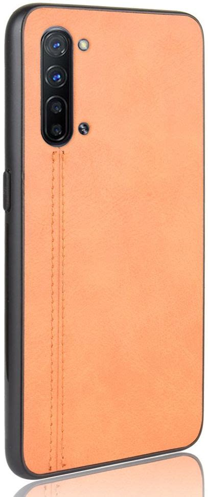 Oppo Find X2 Lite Hoesje Kunstleren Coating Hybride Geel GSMpunt Nl