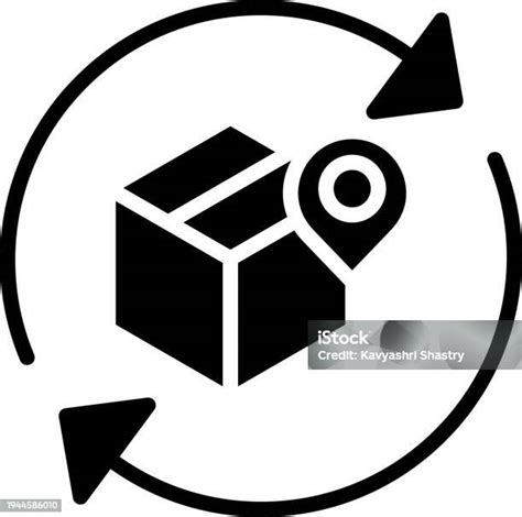 배달 패키지 지도 솔리드와 글리프 벡터 일러스트 레이 션 공급망에 대한 스톡 벡터 아트 및 기타 이미지 공급망 나무 상자 내비게이션 Istock