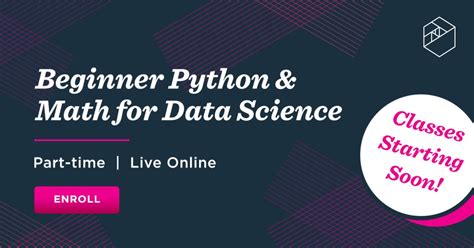 Metis On Linkedin Beginner Python And Math For Data Science Course Metis