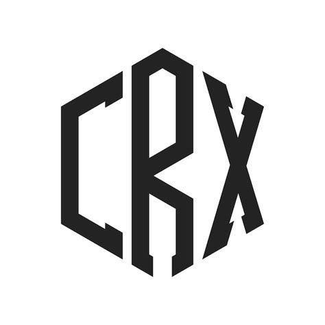 Premium Vector Crx Logo Design Initial Letter Crx Monogram Logo Using Hexagon Shape