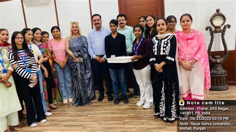 Prof Dr Simerjit Kaur On Linkedin Rayat Bahra University Under The Patronage Of Honble