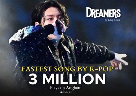 Jk Daily ⁹⁷𝄞ʲᵏ🦋♍️ On Twitter 📊 “dreamers” By Jungkook Has Surpassed 3