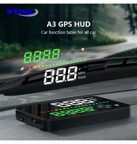 차량hud 자동차해드업 계기판보조 Wying A3 Gps 자동 속도 디스플레이 전압 다기능 미터 프로젝터 티몬