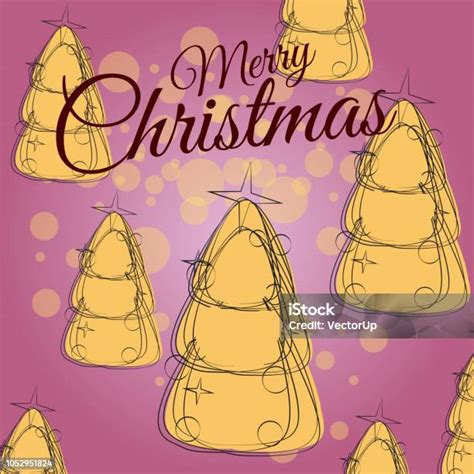 크리스마스 장식 및 포스터에 대 한 메리 크리스마스 인사말 카드 추세 가문비나무 디자인 요소입니다 벡터 일러스트 레이 션 서식 파일 Baner 포스터 0명에 대한 스톡 벡터