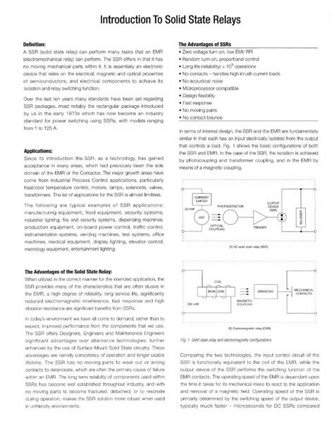 Pdf Introduction To Solid State Relays Wolf Automation
