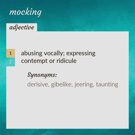 Mocking Meaning Of Mocking Youtube