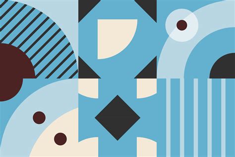 Abstract Modern Geometrical Shapes Seamless Pattern It Consists Of A Polyhedron Such As A Circle