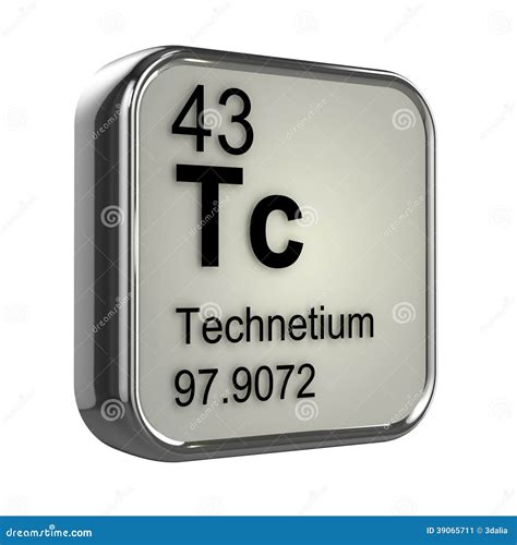 Technetium 43 Element Alkaline Earth Metals Chemical Element Of Mendeleev Periodic Table