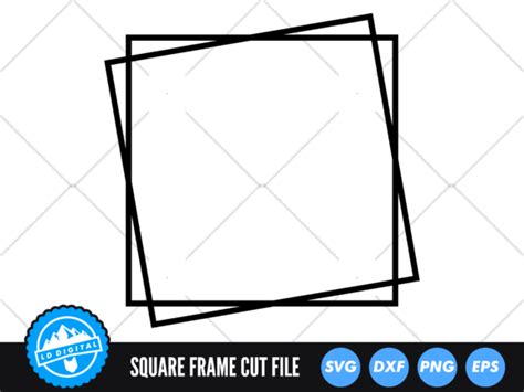 34 Square Border Svg Designs And Graphics