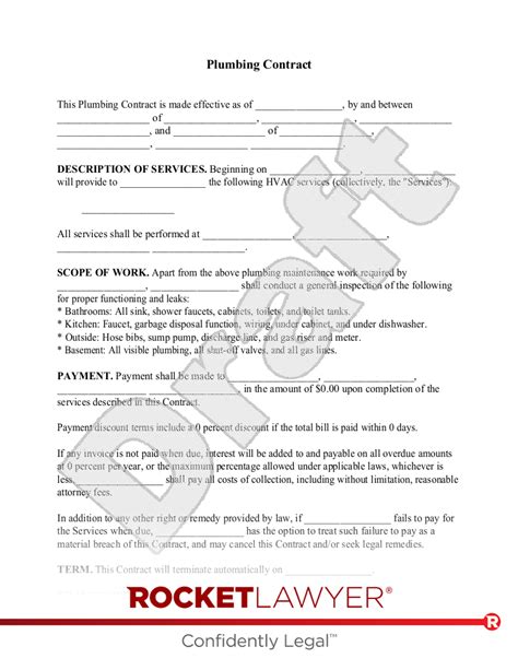 Plumbing Proposal Template Free Commercial Plumbing Proposal Template