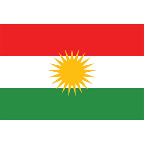 Flag Of Kurdistan Vector Free Svg