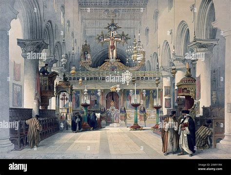 Monastery Of St Catherine At Mount Sinai Interior Coloured