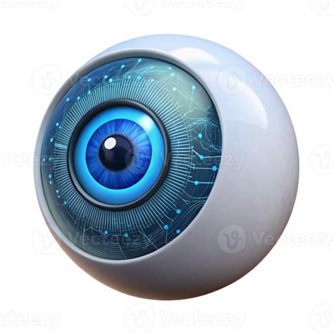 Beautiful Vintage A Single Human Eye Iris Glowing With Professional