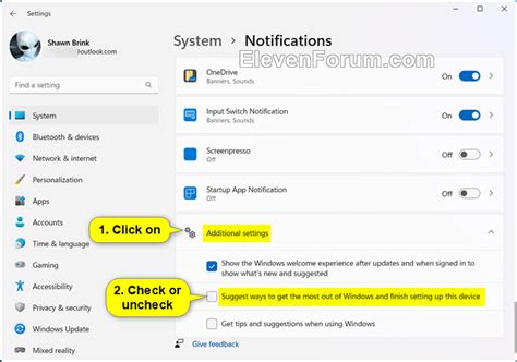 Enable Or Disable Lets Finish Setting Up Your Device In Windows 11 Windows 11 Forum