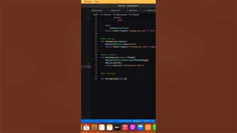 Glimpse Of Employees Management System Python Coding Codinglife
