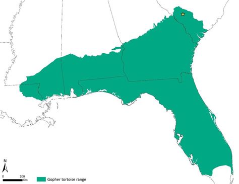 1 Map Displaying The Location Of The Aiken Gopher Tortoise Heritage