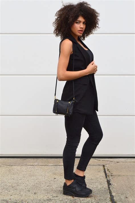 All Black Attire Nike Air Max Samio Black Sneakers Outfit Nike Air Max Outfit Nike Air