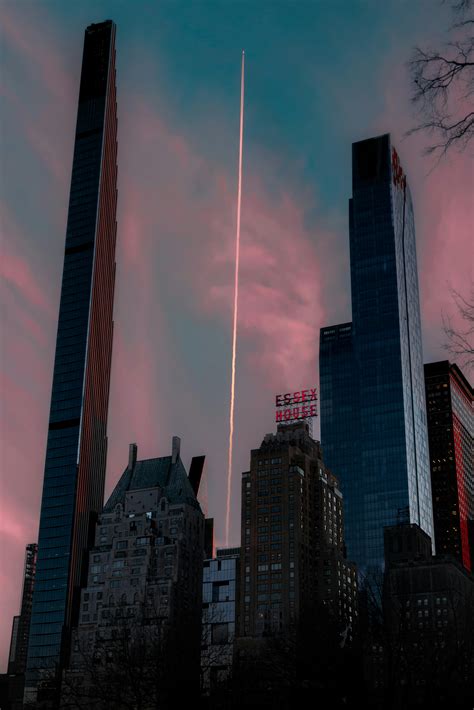 가을 단풍 가을 색 가을 시즌 가을의 센트럴 파크 경치 좋은 전망 고층 건물 뉴욕 뉴욕 건축 뉴욕 도시 풍경 뉴욕 스카이 라인 뉴욕 주 뉴욕 항공 뉴욕