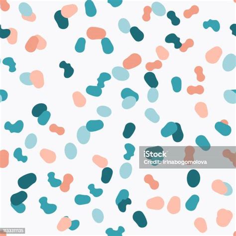 벡터에서 만든 다채로운 점으로 원활한 손으로 그린 패턴입니다 배경 직물 직물 의류 카드 표지 헤더 등을 위한 그래픽 디자인 0명에 대한 스톡 벡터 아트 및 기타 이미지