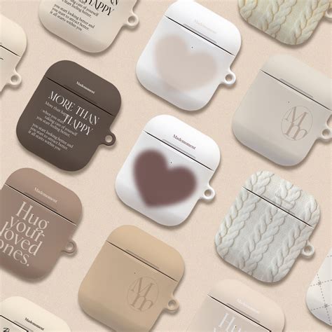모음전 Beige 디자인 에어팟 하드케이스 모음전 에이블리