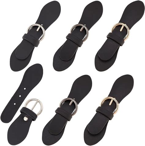 6 Pairs 3 Colors Leather Sew On Toggles Closures Black Pu Leather Snap