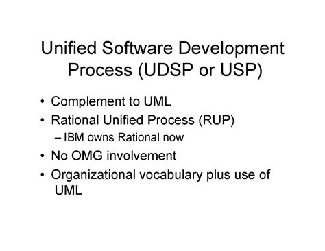 Unified Software Development Process In The Organization Cs 6300 Docsity
