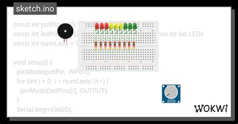 Controlador De Volumen Copy Wokwi ESP32 STM32 Arduino Simulator