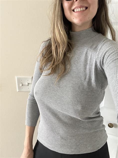 Turtleneck And No Bra Day Rbraless