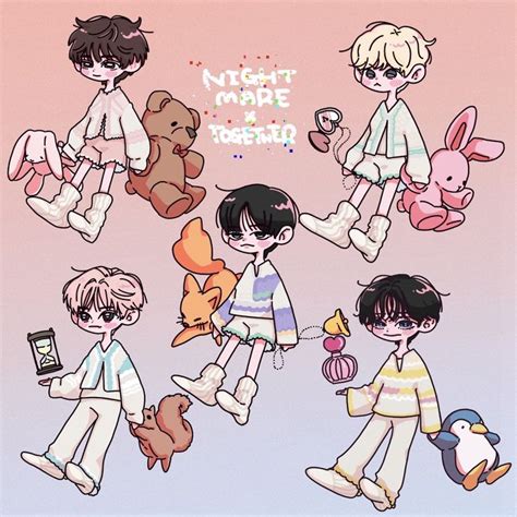 Zb1 Characters Zb1 Drawing Txt Cartoon Character Txt Fan Art