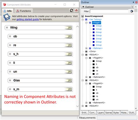 Dc Renaming Components Dynamic Components Sketchup Community