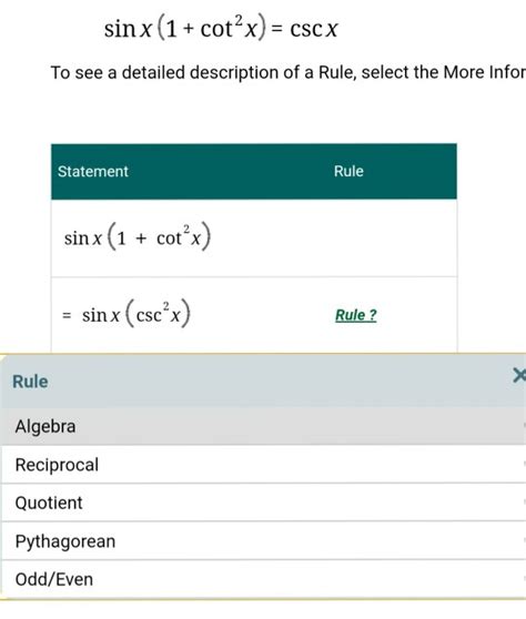 Solved Complete The Proof Of The Identity By Choosing The Chegg Com