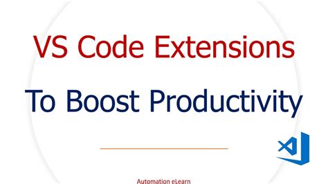 Top Must Have Vs Code Extensions For Developers Boost Your