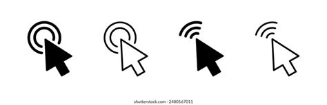 Computer Cursor Illustration Set Computer Cursor Stock Vector Royalty Free 2304598555