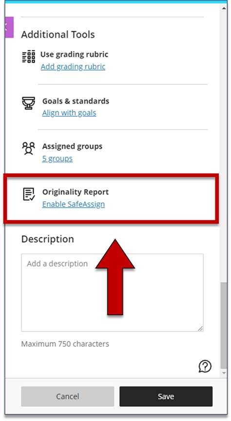 Enabling Safeassign For Assessments Blackboard Ultra Seneca Polytechnic