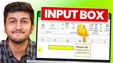 Add Input Box In Ms Excel Jatan Shah Course Review Youtube
