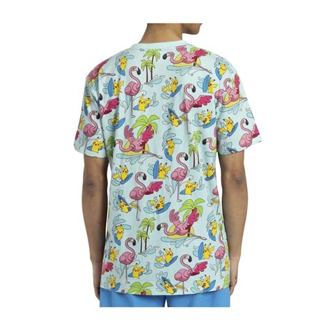 Pikachu And Flamigo Pokémon Tropical T Shirt Adult Pokémon Center